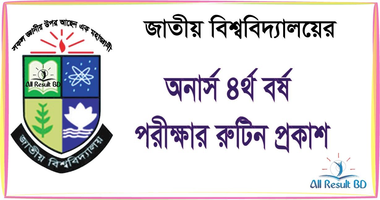 National University Honours 4th Year Routine 2023 Form Fill Up Notice National University Honours 4th Year Routine 2023 Form Fill Up Notice