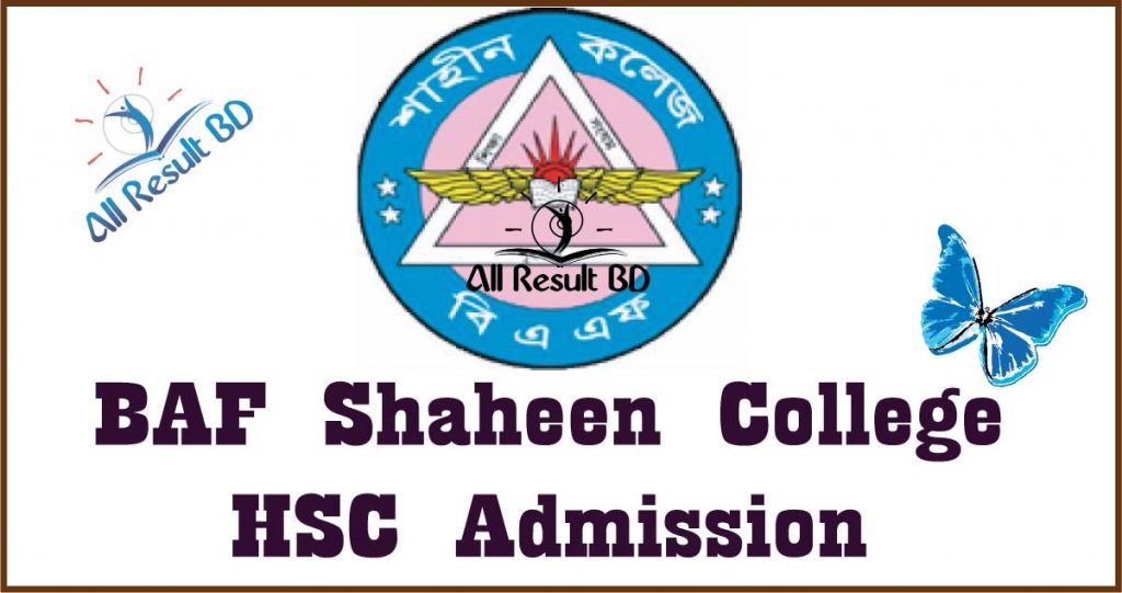 BAF Shaheen College HSC Admission Notice 2026
