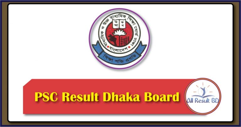 PSC Result 2022 Dhaka Board www.dpe.gov.bd - All Result BD