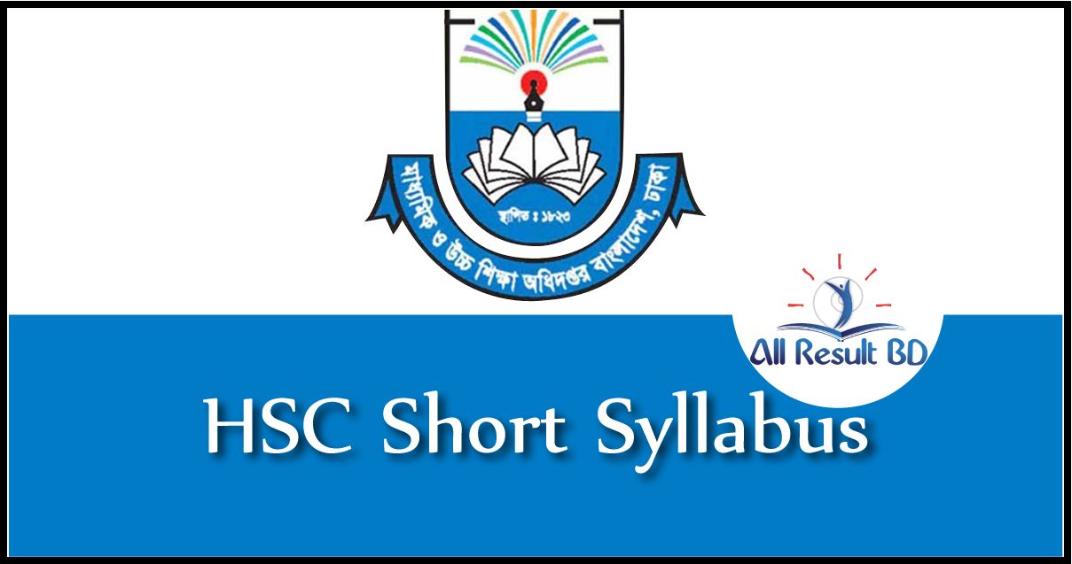 HSC Short Syllabus 2023 PDF All Subjects All Result BD